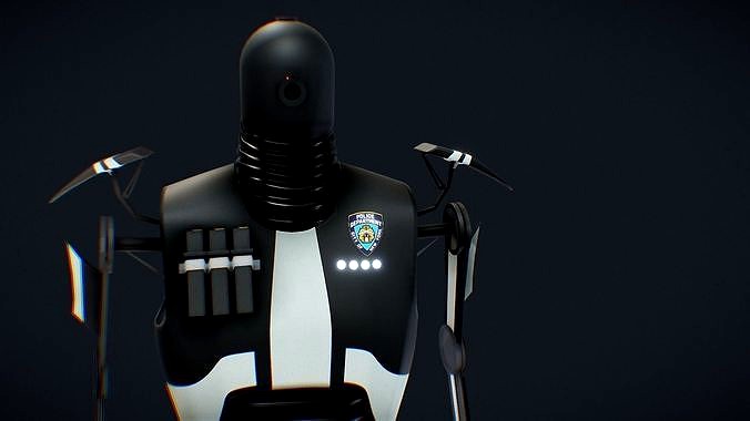 Robot Sci Fi Police Enforcer 3d model