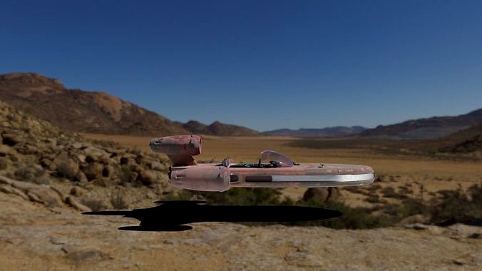 landspeeder star wars 3d model