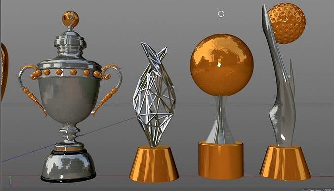 Award Trophy 3d Model Soccer Trophy