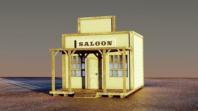 Old Western Saloon 3D Model