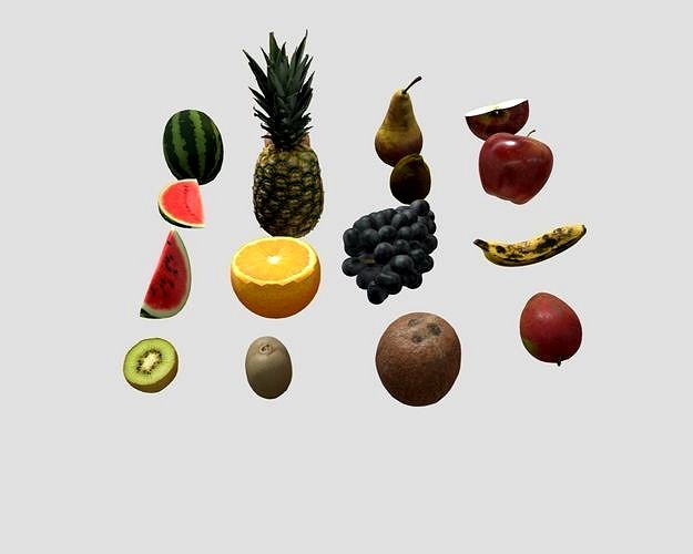 fruits pack 3d model