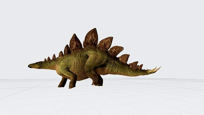 Stegosaurus with animation 3d model