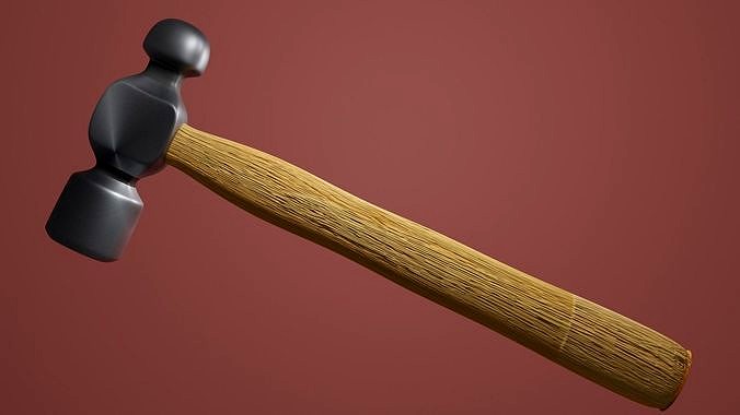 3D MODEL HAMMER WITH TEXTURES