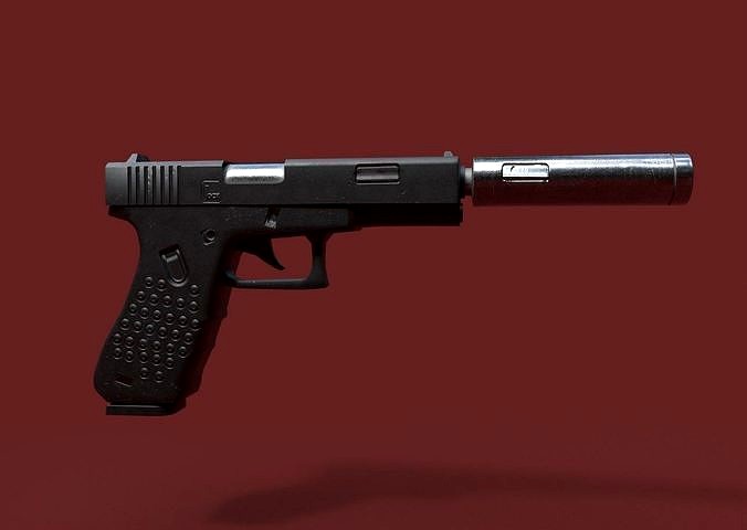 Glock 17 - 9mm Realistic Gun 3d model