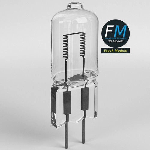 Halogen lamp 3d model
