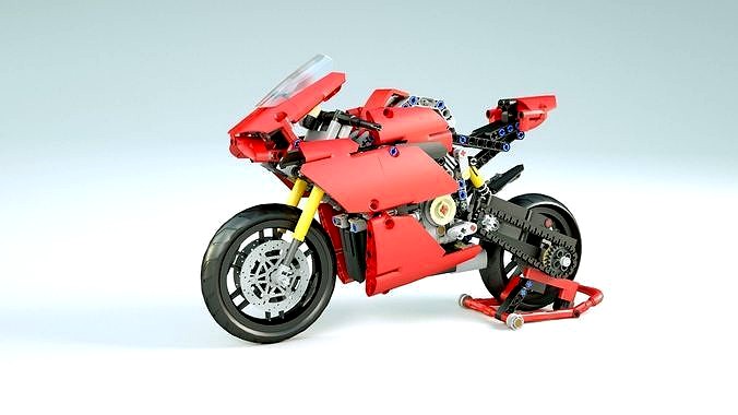 LEGO motorcycle V4 3d model