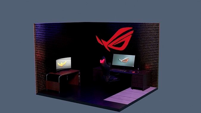 Pc Room Asus 3d model