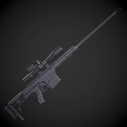 Barrett Model 98b 3d