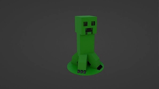 Minecraft standig pose with standing circle | 3D model