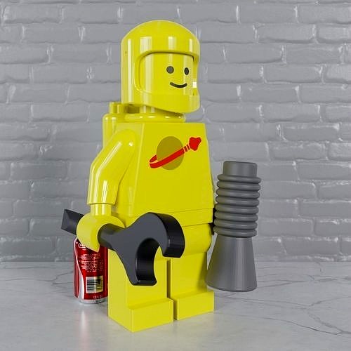 Fully Articulated Classic Lego Spaceman Maxifig | 3D model