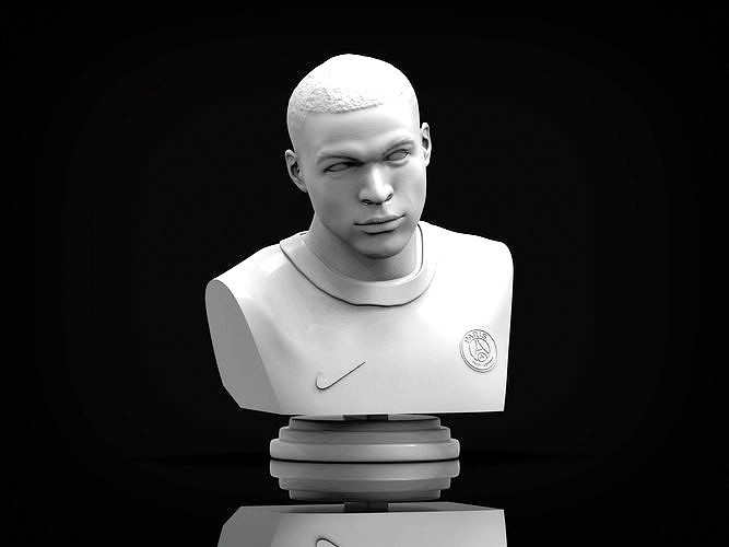Kylian Mbappe 3D Printable Bust | 3D model