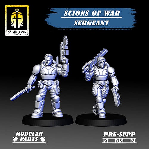 Scions of War Sergeant | 3D model