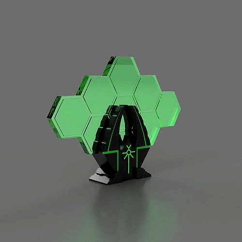 warhammer 40k terrain necron shield barrier | 3D model
