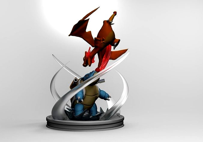 CHARIZARD VS BLASTOISE - POKEMON ORIGINS | 3D model