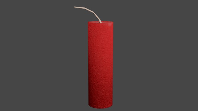 firecracker 3d model