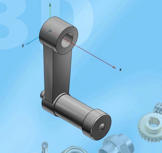 shaft handle 3d model