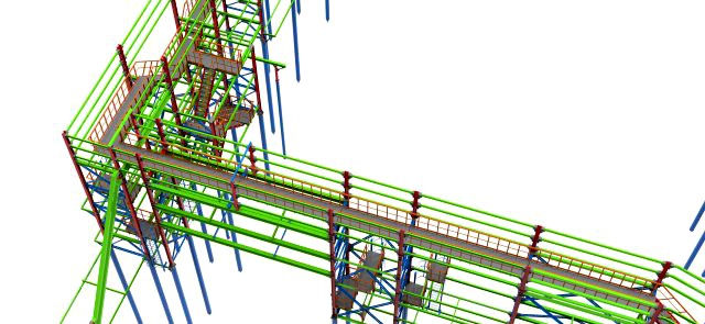cable trestle 3d model