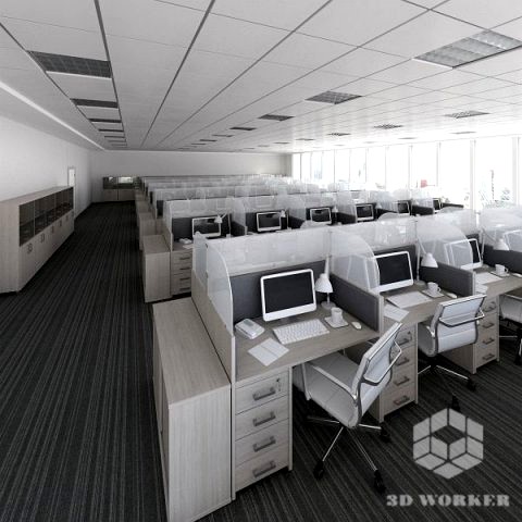 3d call center 2 model