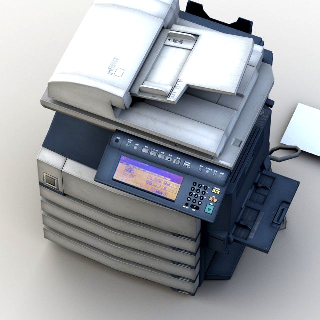 photo copying machine 3d model