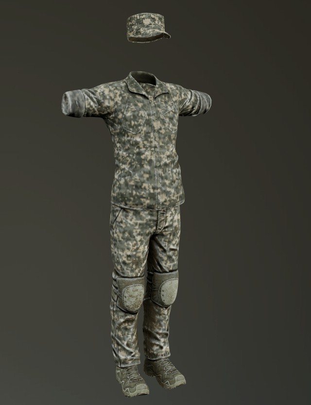 usmc uniform 3d model