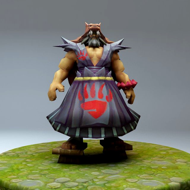 league of legends udyr 3d model
