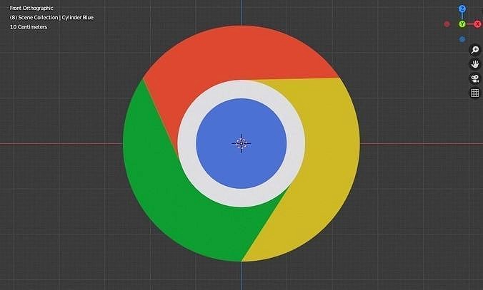 Google Chrome 3D Model