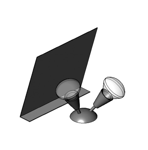 reflector 3d model