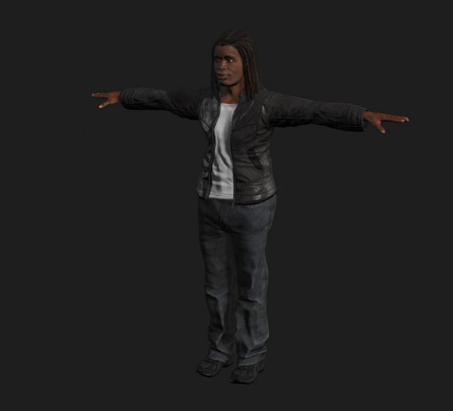 animated gang man - rigged 3d game character model