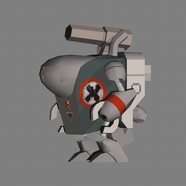 metal slug - slug armor 3d model