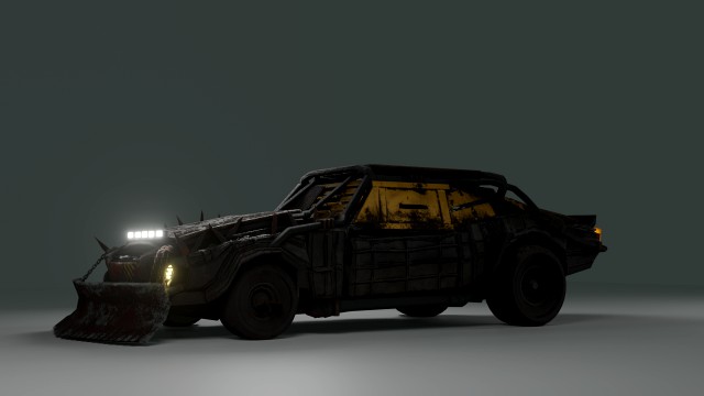 chevrolet camaro 1969 post apocalypse edition 3d model