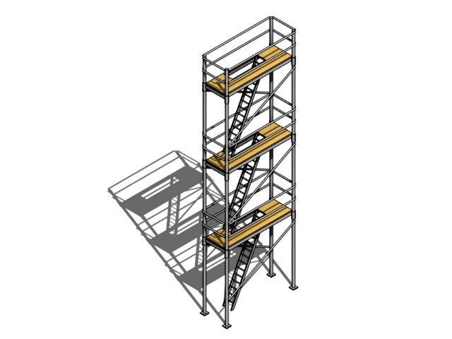 Scaffold - Revit Family 3d model