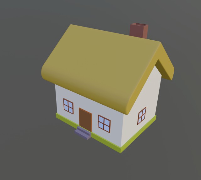simple house 3d model