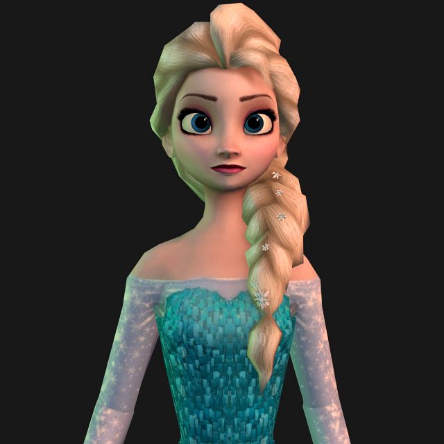 elsa - frozen 3d model