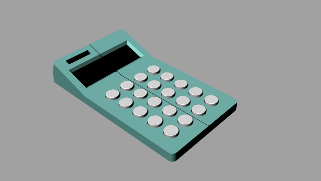 calculator 3d model