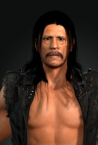 danny trejo machete ready for animation 3d model
