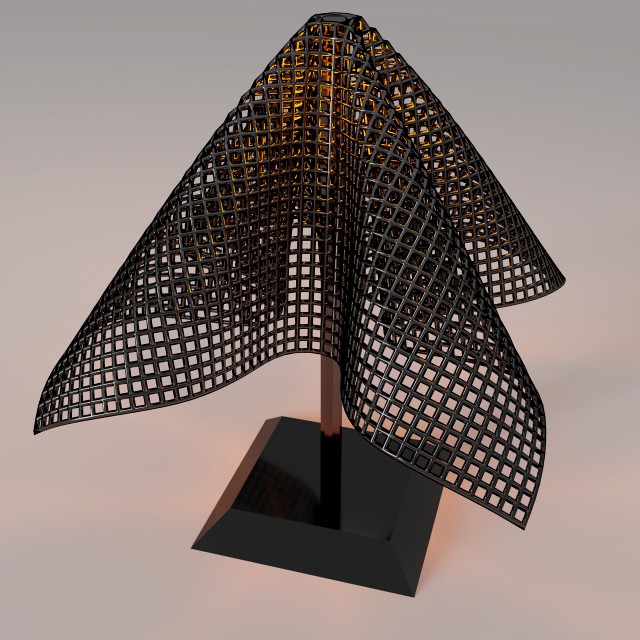 sci-fi desk lamp 3d model