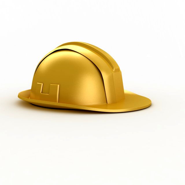 construction helmet 3d model