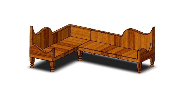 dhiwan l shaped model 3d