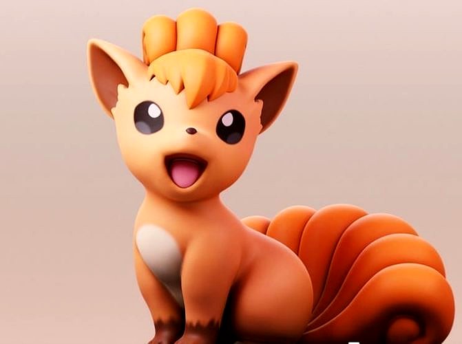 Vulpix Pokemon figure | 3D model