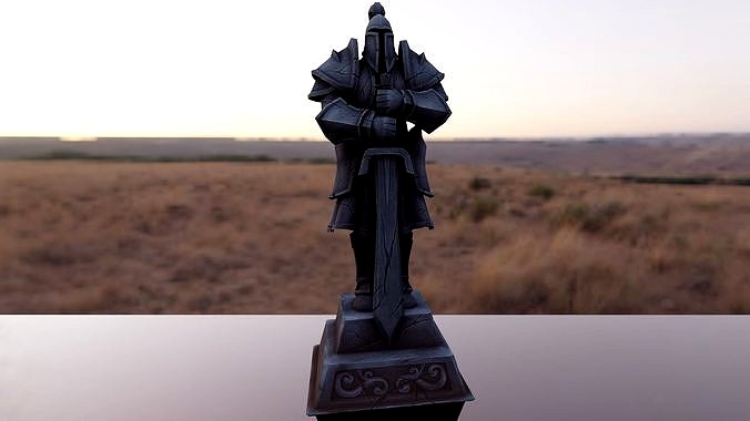WARCRAFT STATUE 3D MODEL