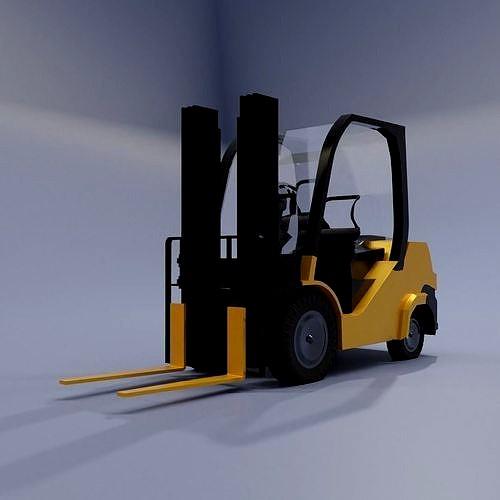 Semi realistic Forklift 3d Model