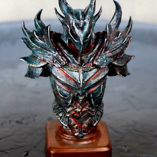 elder-scrolls-skyrim-daedric-armor-bust | 3D model