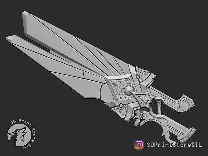 Sennas Gun From League of Legends - Fan Art | 3D model