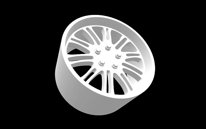 Bavarian style 67 scalable and printable rims | 3D model