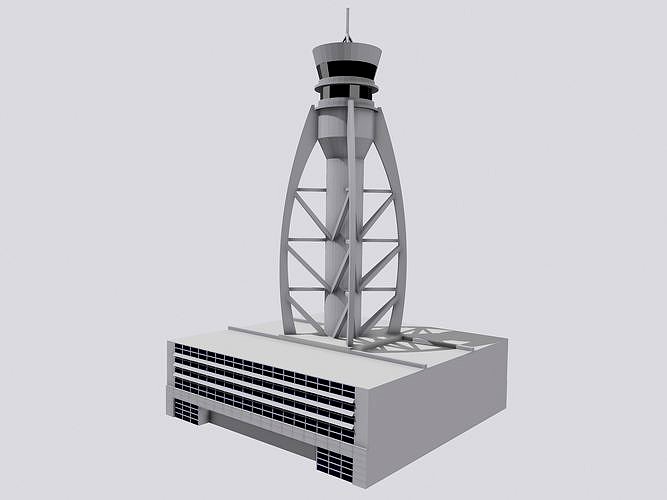 Dubai ATC tower | 3D model