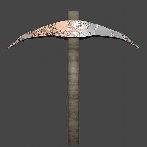 Rusty Pickaxe 3d model