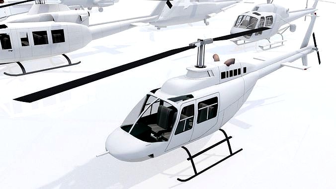 Bell 206 Jet Ranger 3d model