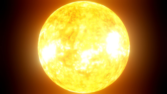 Sun - made in Blender 3d model