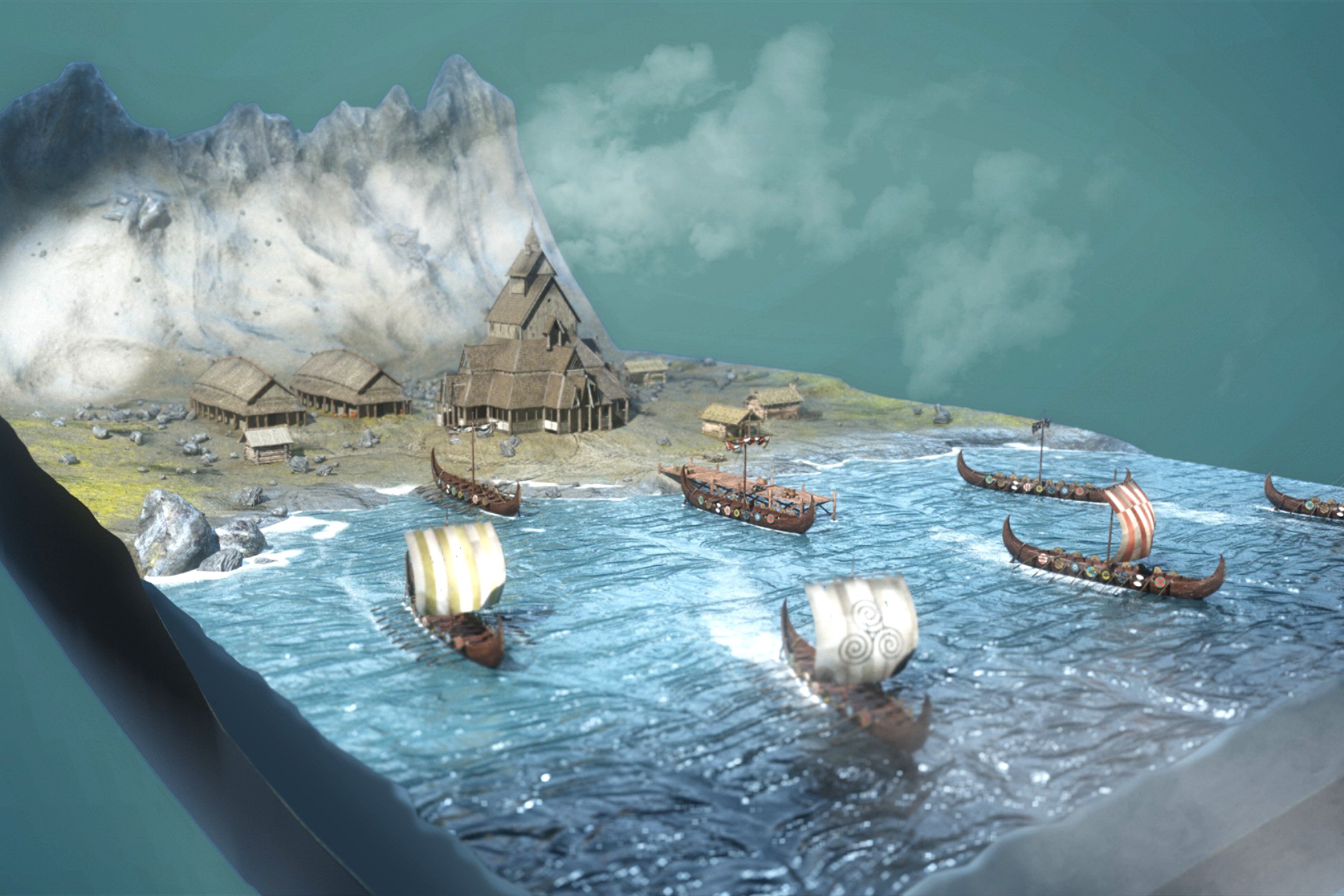 Viking Bay 3d model