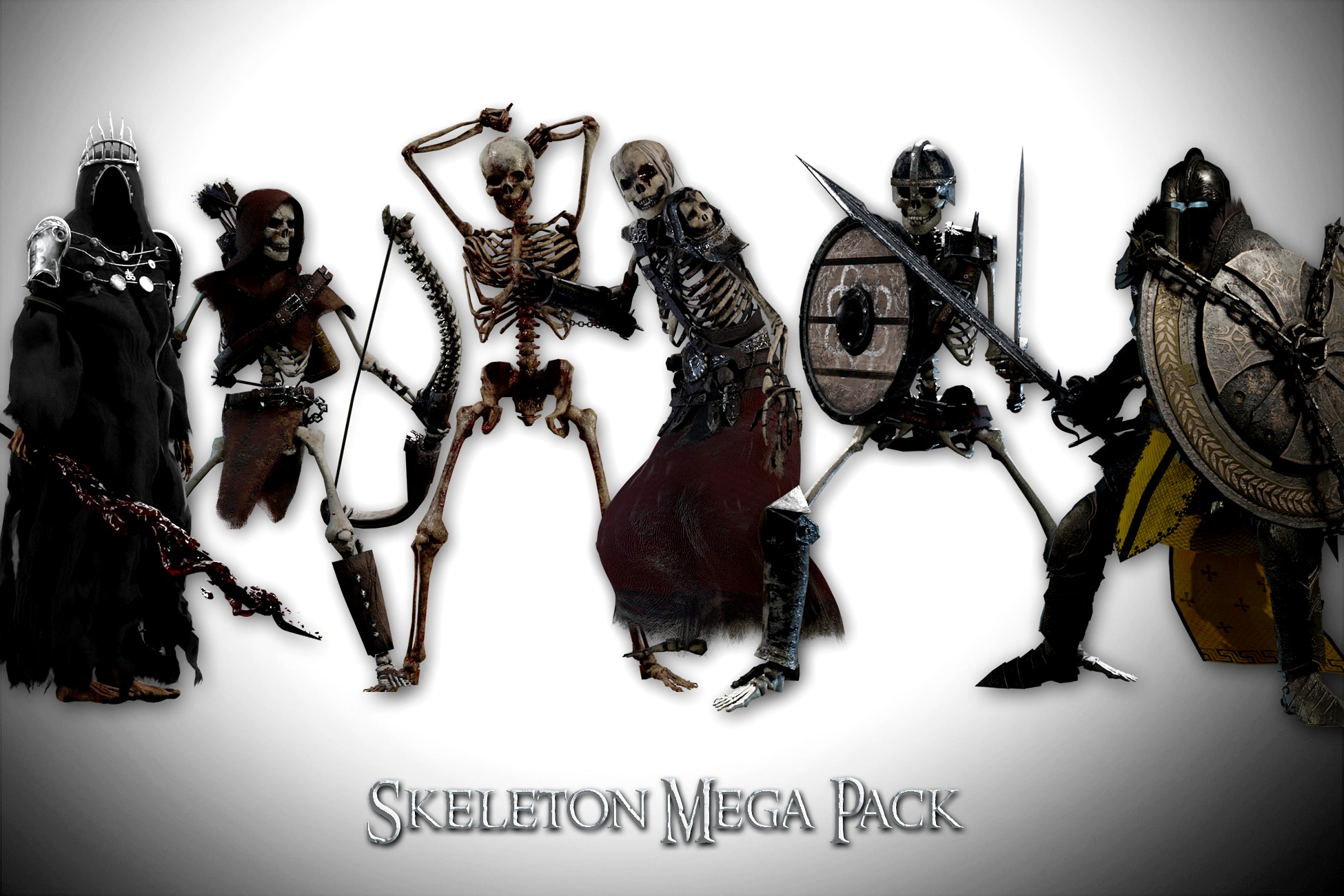 Skeleton Mega Pack 3d model
